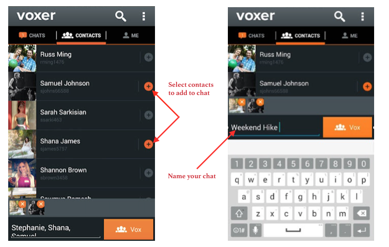 Creating Group Chats – Voxer Support